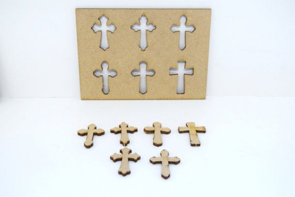Graftoncrafts > MDF / Paper Mache / Laser Cuts > MDF - Mini Crosses